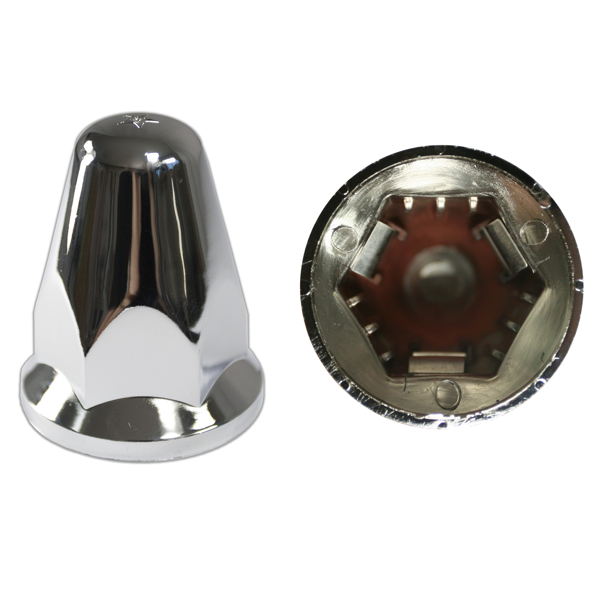 PNC33CLIP | 32/33mm Chrome Plastic Nutcover with Clips - Watts Wheels